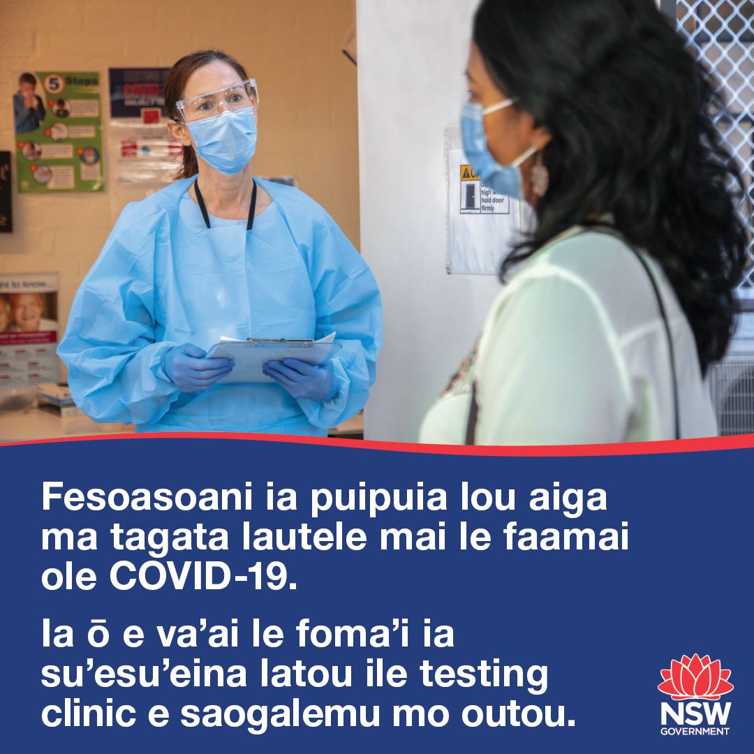 COVID-19 Safe Information in Samoan to keep your community safe