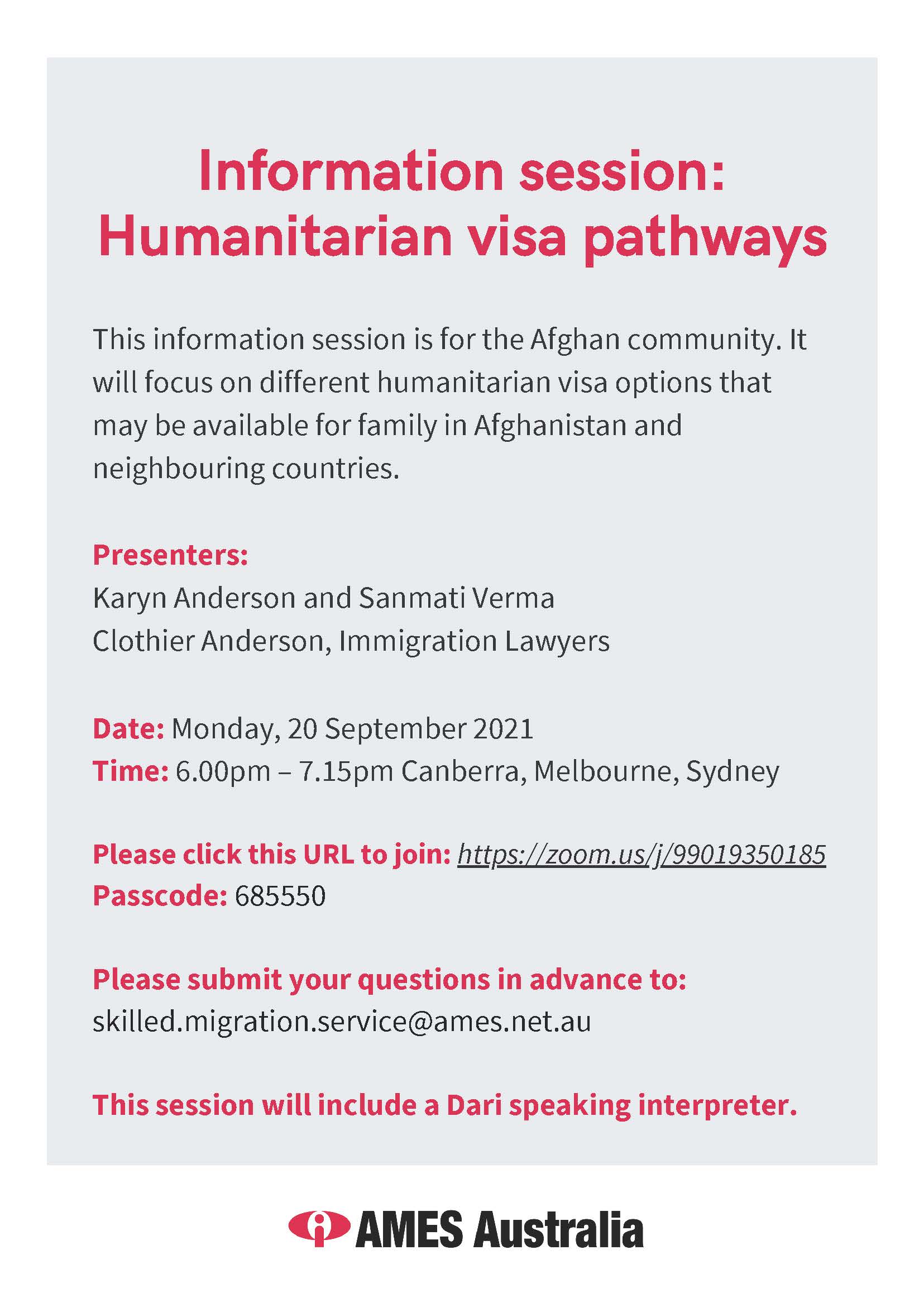 Afghanistan Humanitarian Visa Pathway and Form Filling Information ...